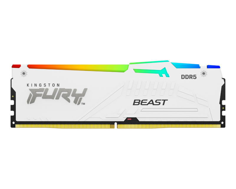 KINGSTON DIMM DDR5 32GB 5200MT/s KF552C40BWA-32 Fury Beast RGB White XMP