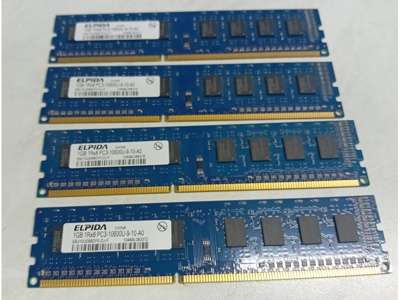 4x1gb ddr3 1333mhz elpida ispravne