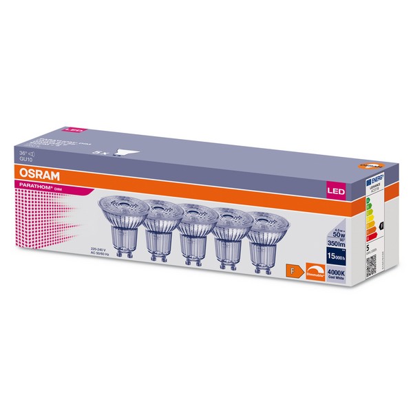 LED SIJALICA DIMABILNA 4,5W/940 GU10 OSRAM 350lm (paket 5 komada)