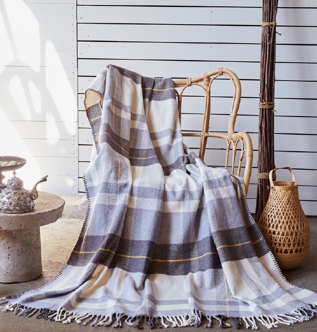 Ćebe SCOTCH BLANKET 130x170 - PSK22318a - Plaid Grey