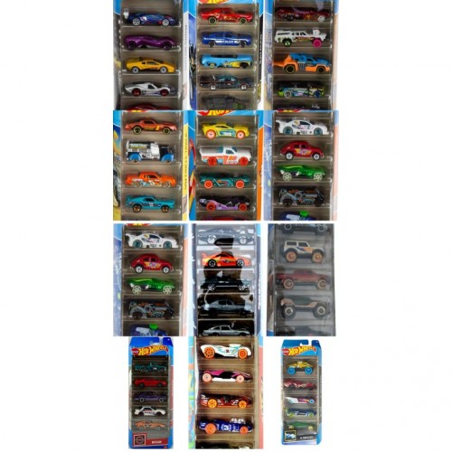 Auto Set 5 u 1 Hot Wheels