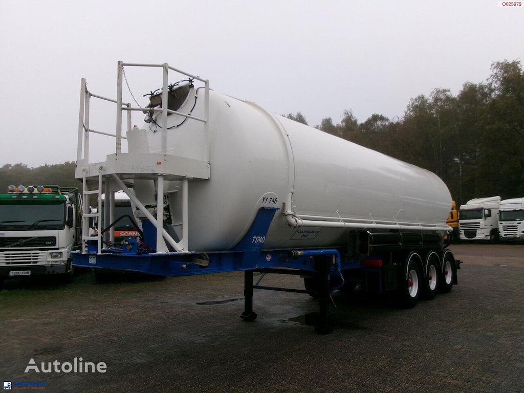 Feldbinder Powder tank alu 41 m3 (tipping) cisterna silos