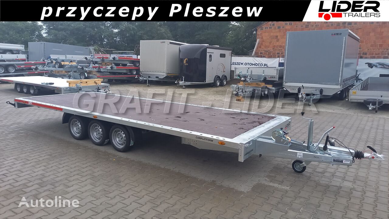 Nova Temared TM-278 przyczepa 593x215cm, Carplatform 6021/3S, podłoga SKLEJKA prikolica autotransportera