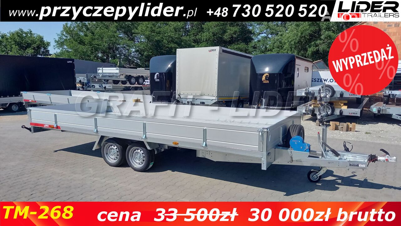 Nova Temared TM-268 przyczepa 507x211x30cm, Carplatform 5121/2S podłoga ALU + prikolica autotransportera