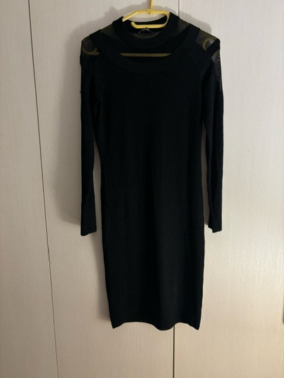 Crna melirana haljina