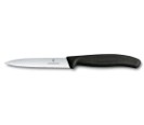 Nož VICTORINOX kuhinjsku reckavi crni 10cm