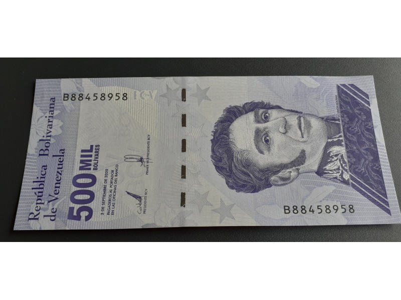 VENECUELA 500 000 BOLIVARES. UNC.