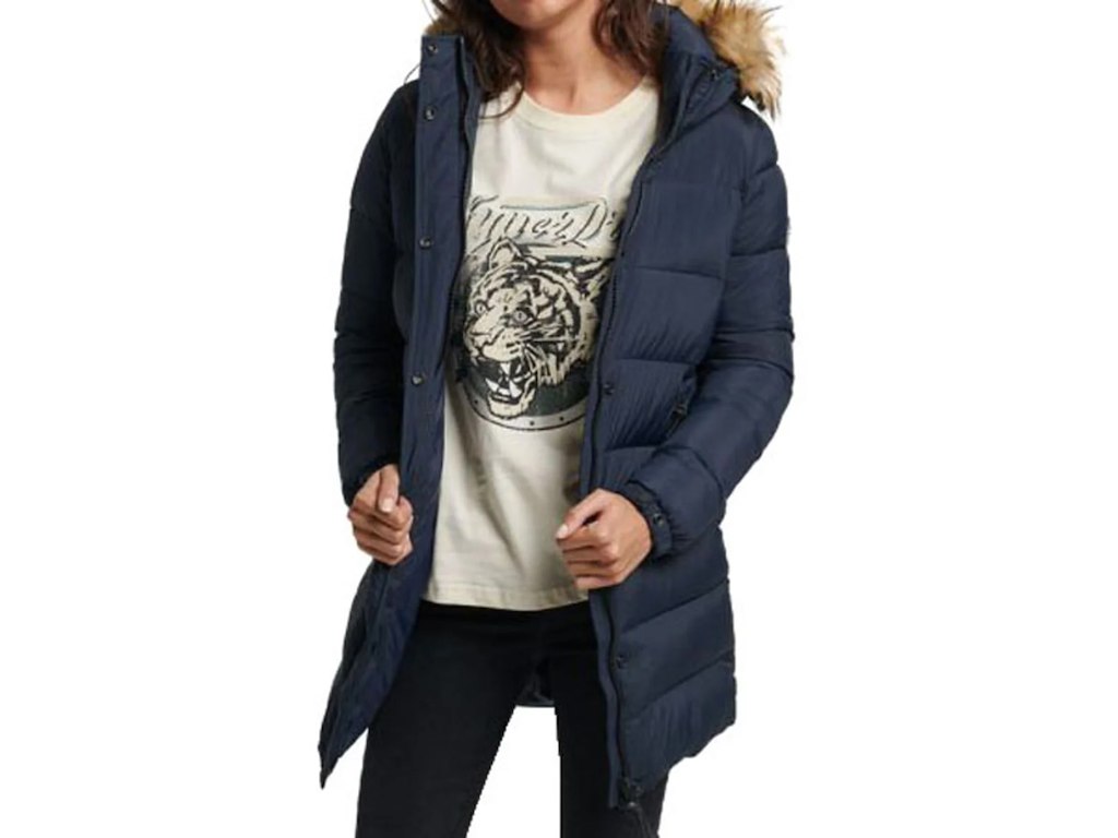 Superdry Ženska jakna Vintage Hooded Mid Layer W5011179a-12A