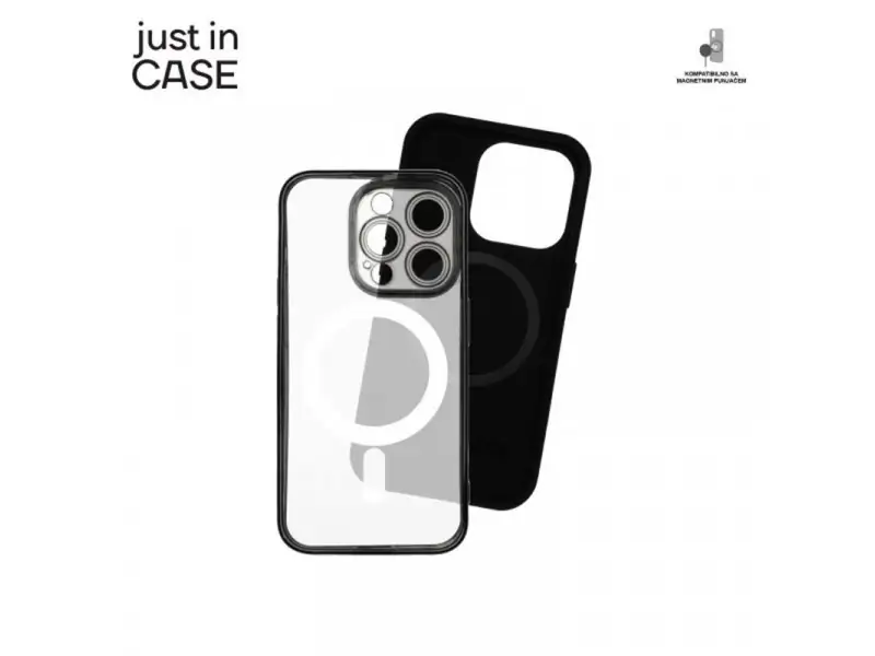 JUST IN CASE 2U1 EXTRA CASE MAG MIX PLUS PAKET CRNI ZA IPHONE 15 PRO