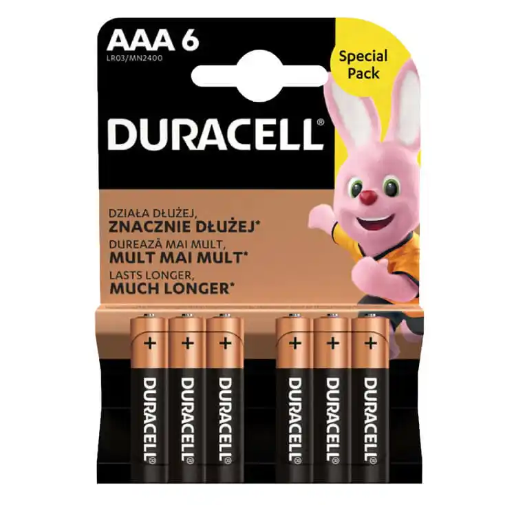 BATERIJA DURACELL BASIC AAA 1/6