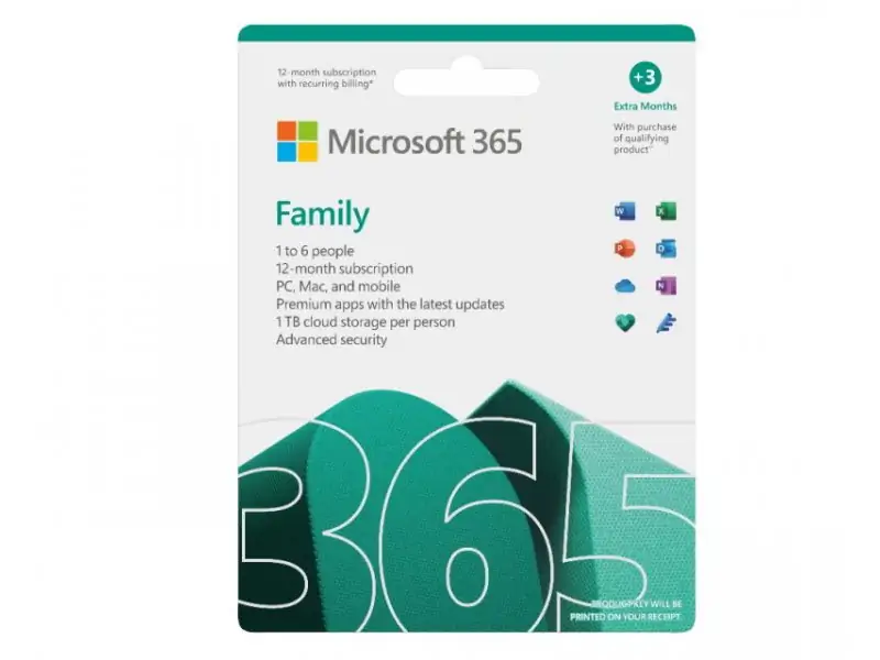 MICROSOFT 365 FAMILY 32BIT/64BIT (6GQ-01890) OFFICE PAKET