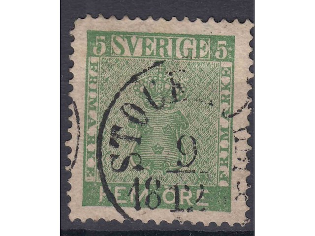 Švedska 1858 retko dobar komad