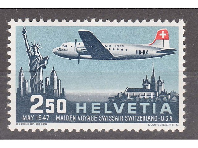 Švajcarska 1947 Avio Pošta **