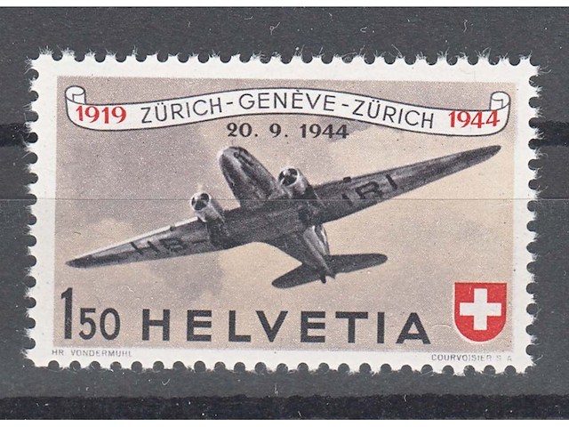 Švajcarska 1944 Avio Pošta **