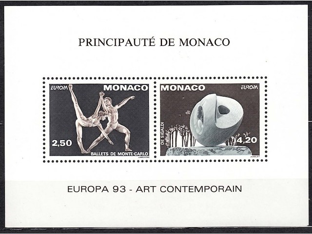Monako 1993 Evropa specijalan blok **