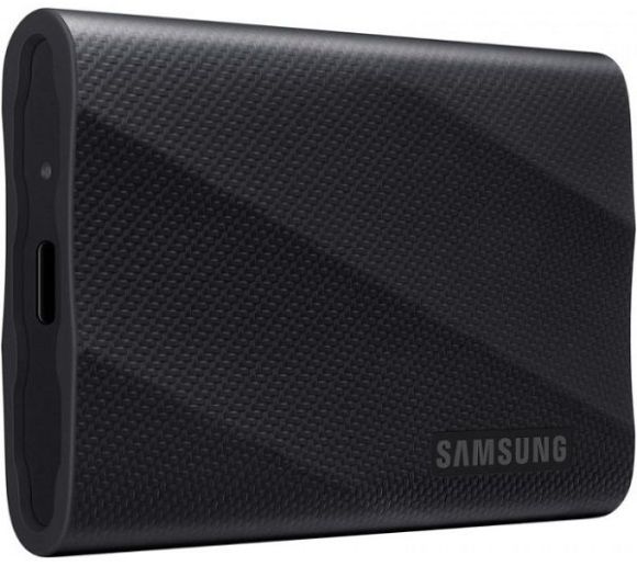 Samsung - Portable SSD 4TB, T9, USB 3.2 Gen.2x2 (20Gbps), [Sequential Read/Write: Up to 2,000 MB/sec /Up to 2,000 MB/sec], Up to 3-meter drop resistant, Black