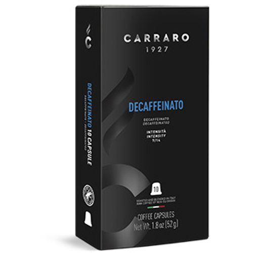 CARRARO DECAFFEINATED kapsule 5,2g x 10 compatible NESPRESSO