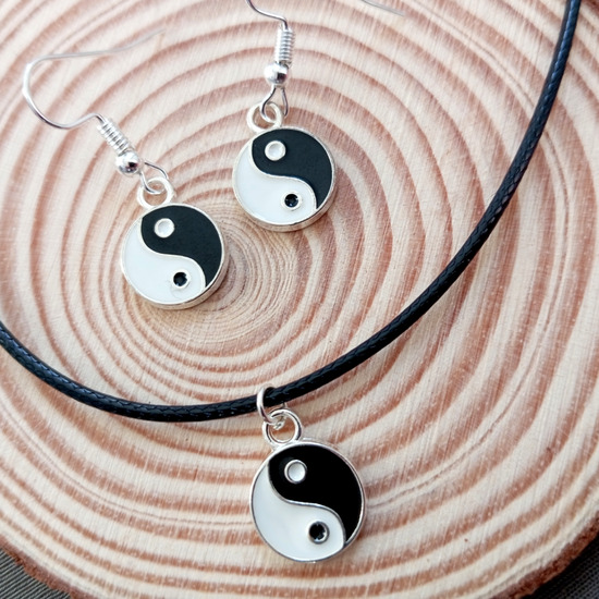 Yin yang komplet set ogrlica i minđuše