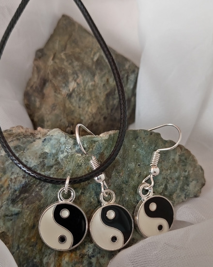 Yin yang komplet set ogrlica i minđuše