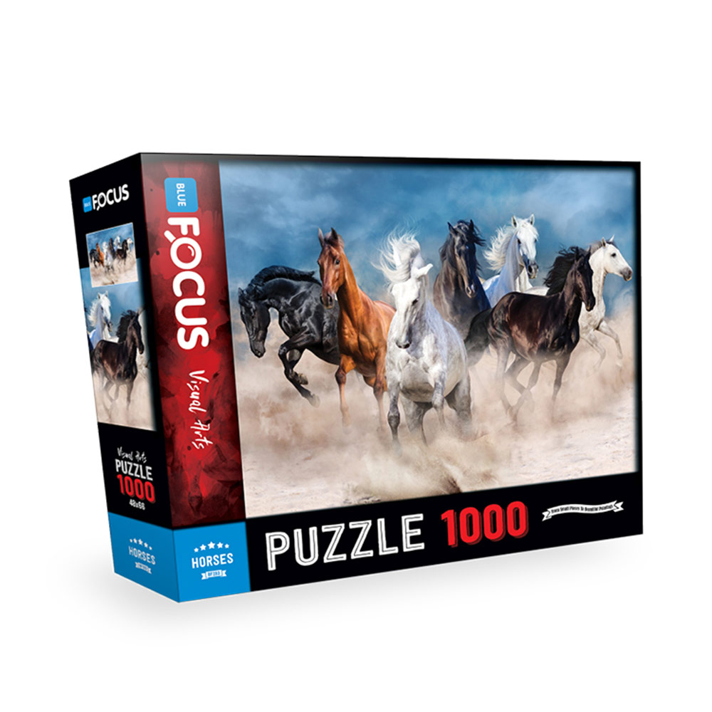 Blue Focus Puzzle 1000 delova Konji