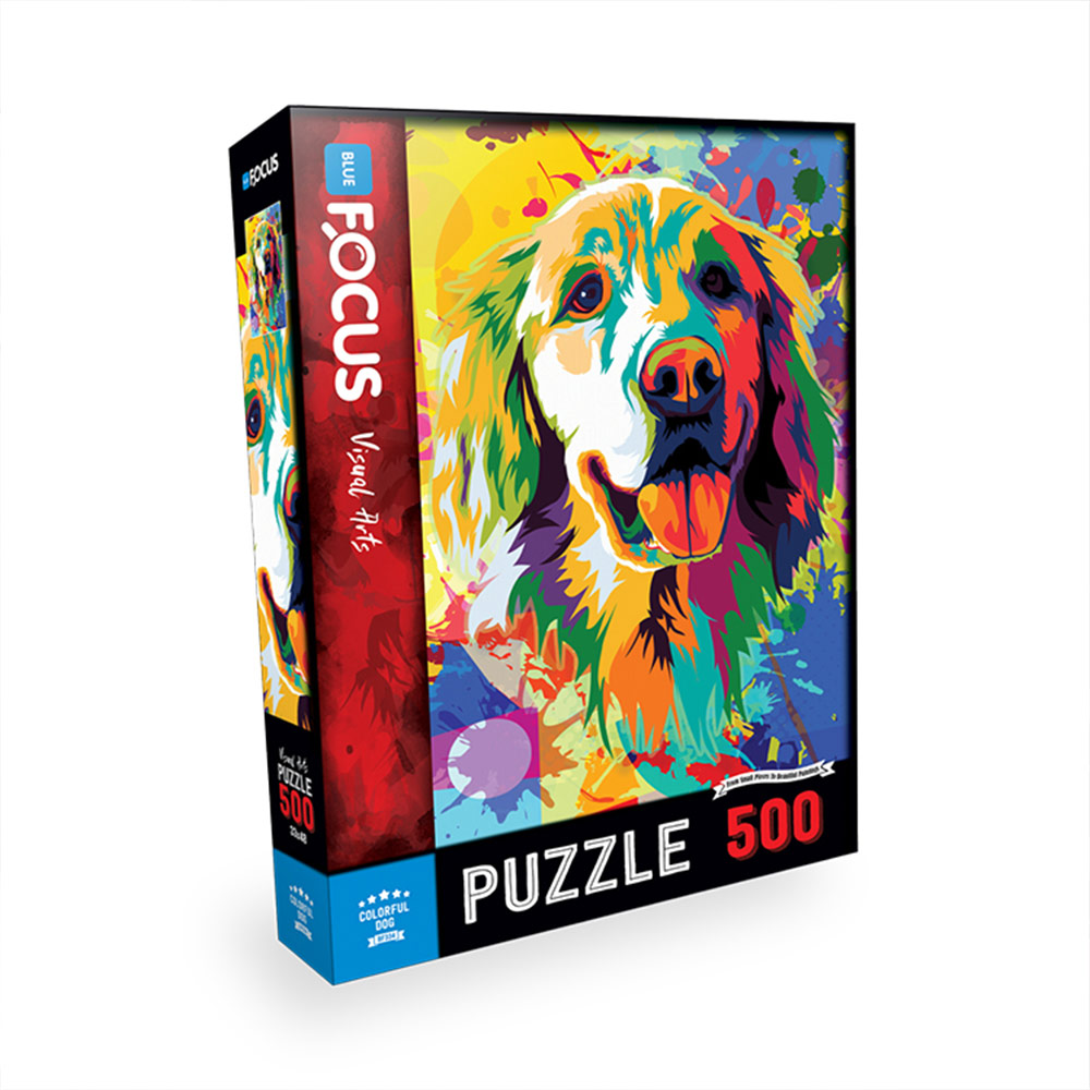 Blue Focus Puzzle 500 delova Šareni pas