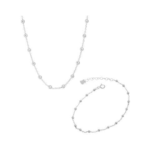 J&B Jewellery980 Srebrni set