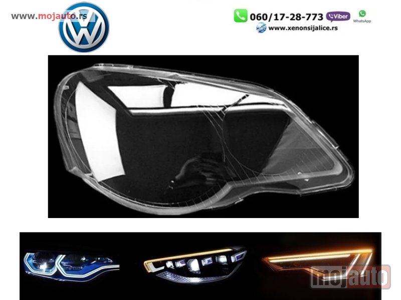 Staklo fara staklo za far vw polo 06-10