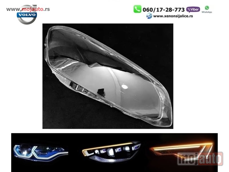 Staklo fara staklo za far volvo xc60 08-16
