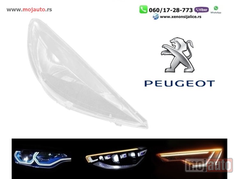 Staklo fara staklo za far peugeot 208 12-19