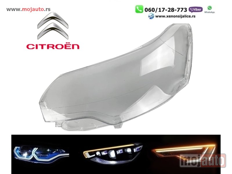 Staklo fara staklo za far citroen c5 10-16