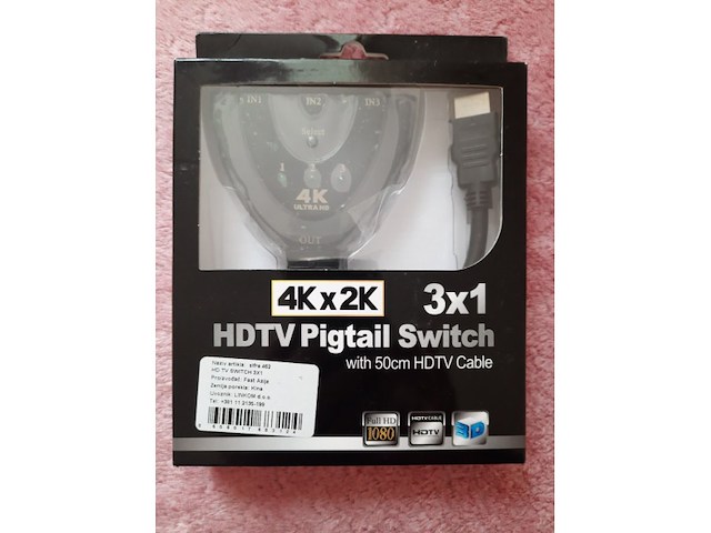 HDMI switch 3u1