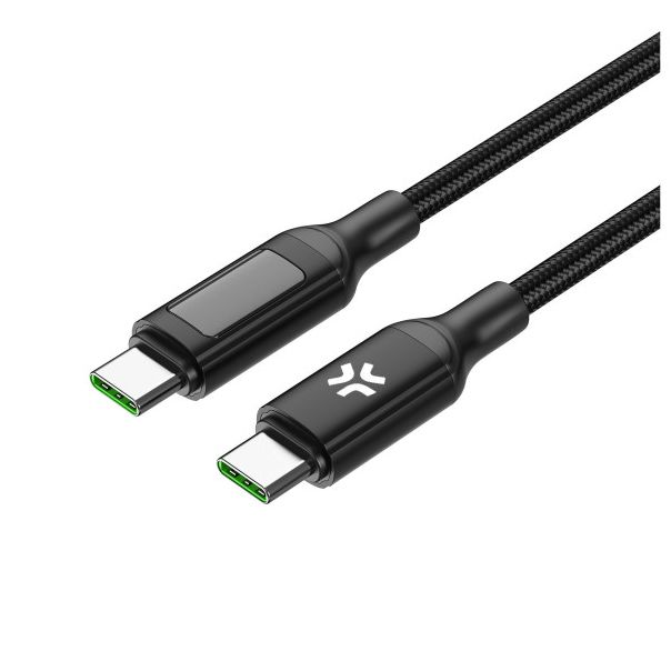 CELLY Kabl USB-C na USB-C 100W sa LED displejem