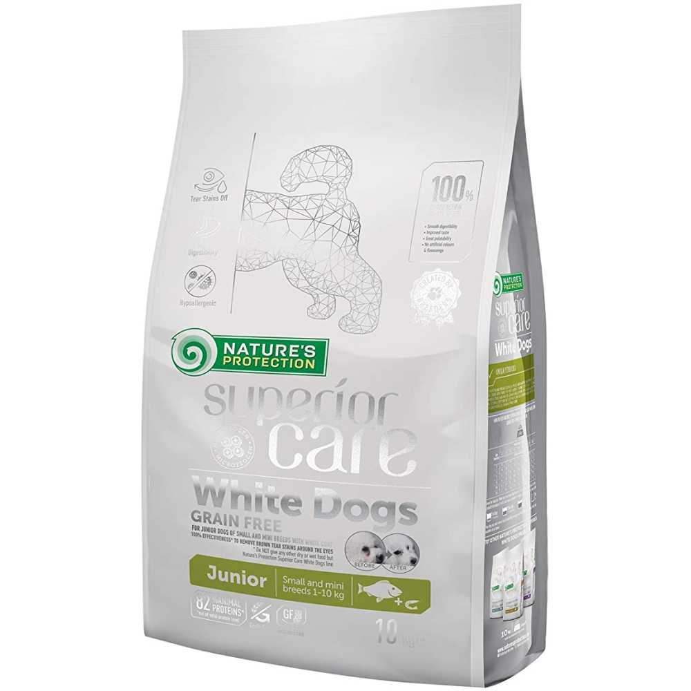 Nature's Protection Superior Care Junior hrana za bele pse - Bela riba 1.5kg