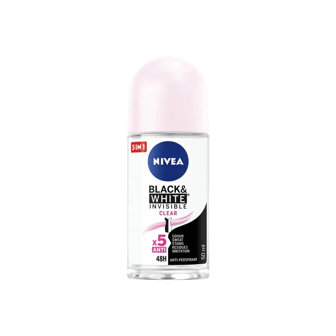 NIVEA Deo Roll On Black&White Invisible 50 ml