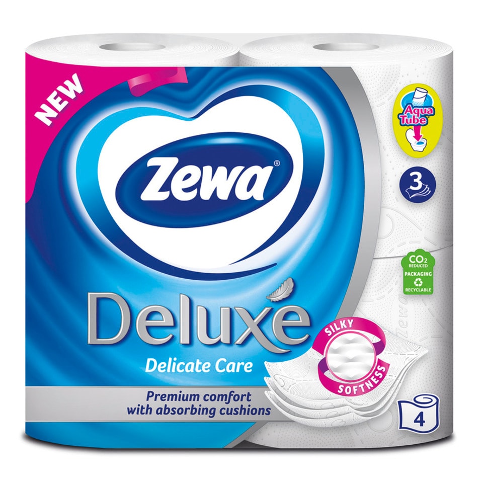 Toalet papir deluxe pure white Zewa 4/1