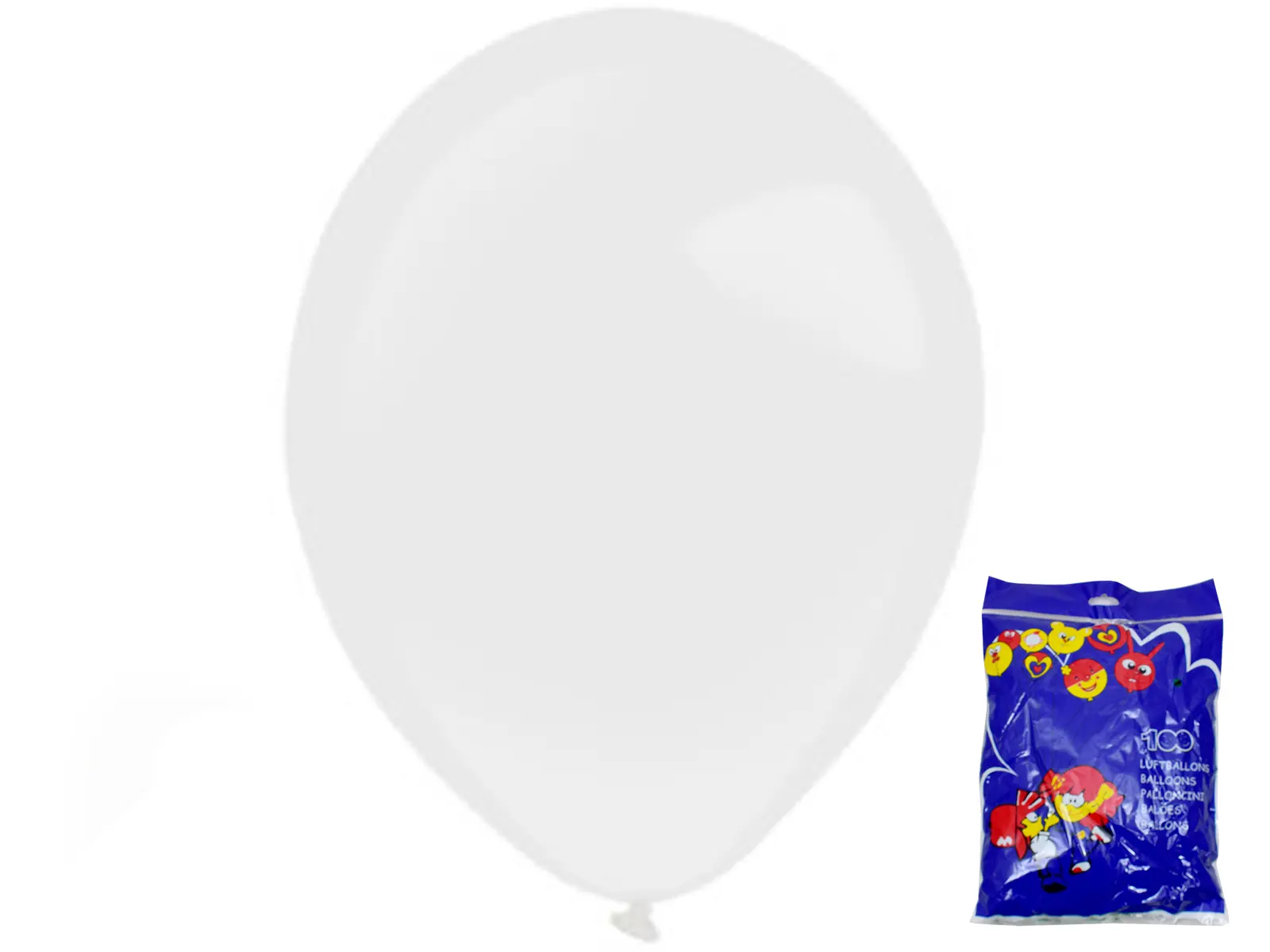 Baloni 30cm 100/1 bela