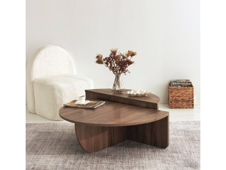 HANAH HOME Sto za dnevnu sobu Podium Walnut