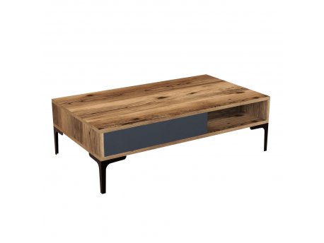 HANAH HOME Sto za dnevnu sobu Istanbul Walnut Anthracite