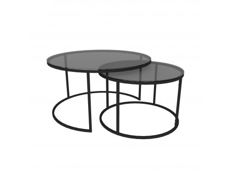 HANAH HOME Sto za dnevnu sobu Tokyo Black 60