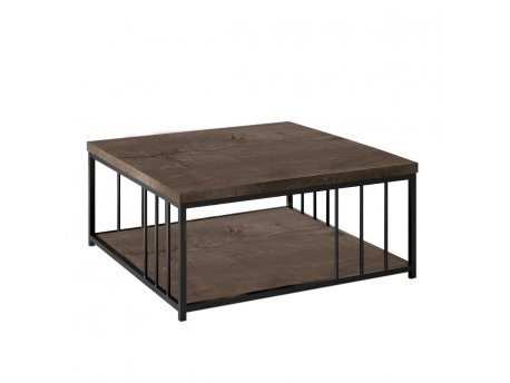 HANAH HOME Sto za dnevnu sobu Zenn Walnut Black