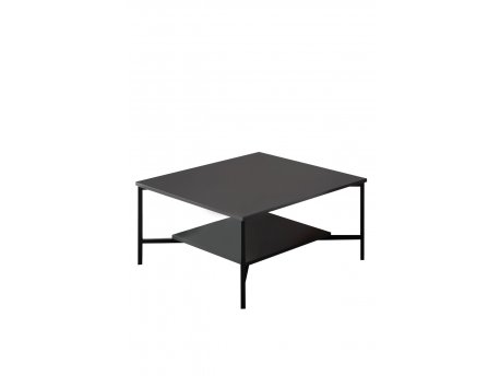 HANAH HOME Sto za dnevnu sobu Black Line Anthracite Black 1