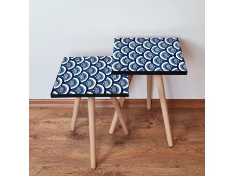 HANAH HOME Pomoćni stočić 2SHP157 Navy Blue