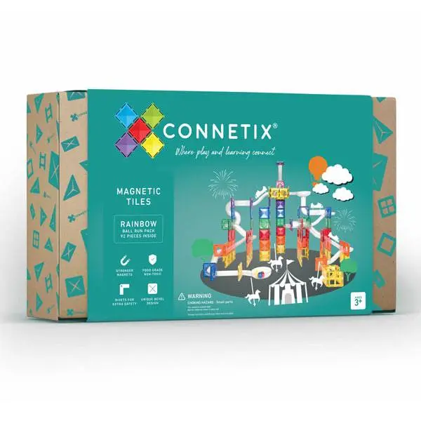 CONNETIX Magnetni konstruktor Ball Run Pack Rainbow 92/1