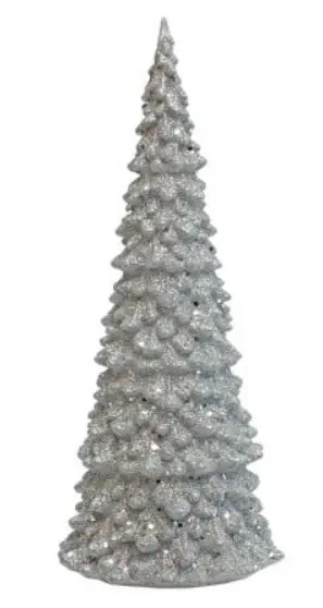 Novogodišnja dekoracija Jelka 27cm, Srebra