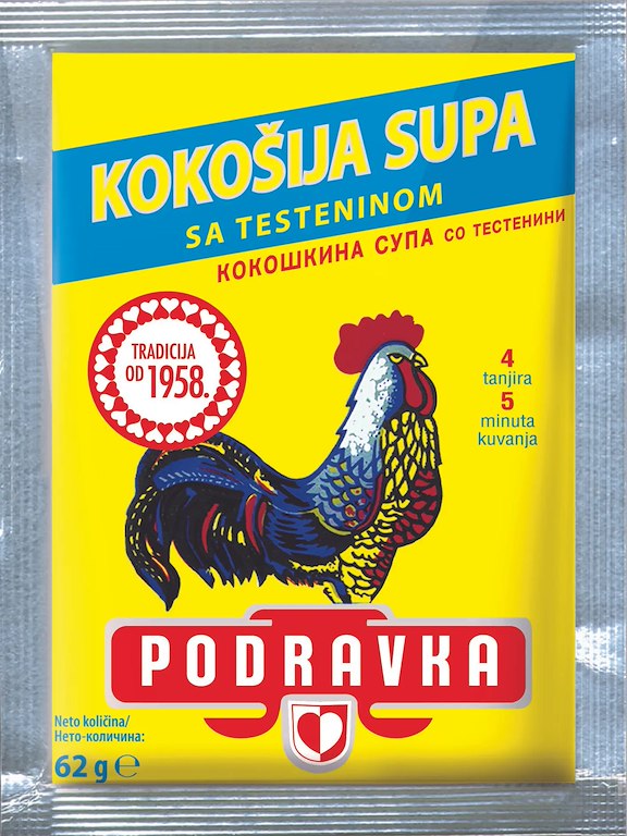 PODRAVKA Pileća supa sa testeninom 62g