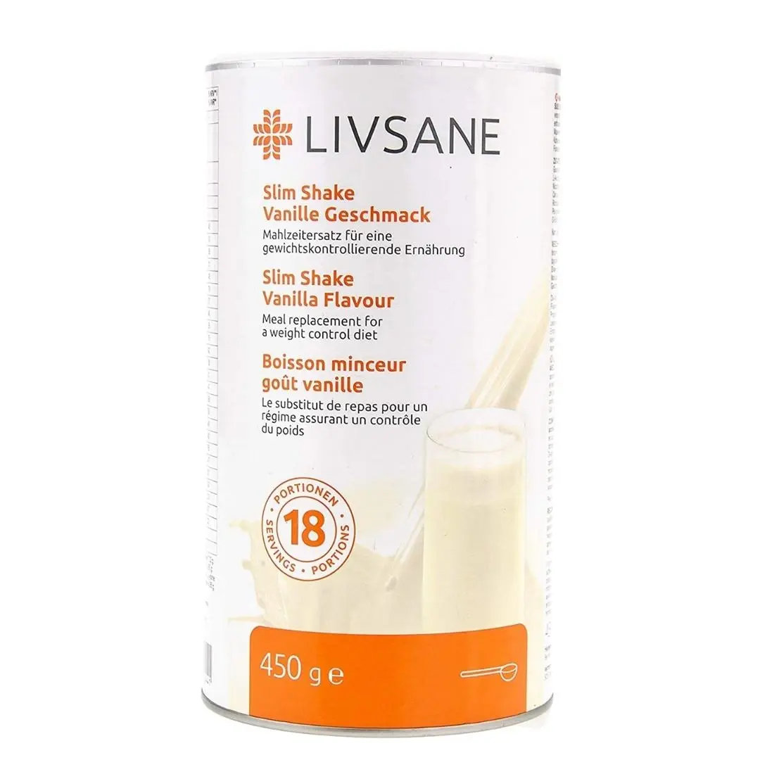 LIVSANE Zamena za obrok sa ukusom vanile Slim Shake 450 g