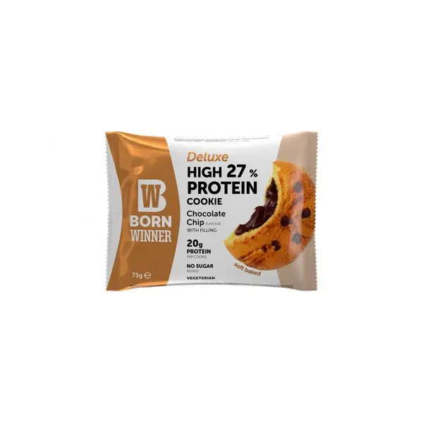 BORN WINNER Protein Cookie DELUXE Choco Chip Filling 75g