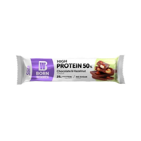 BORN WINNER Protein bar SLIM Chocolate&Hazelnut 50g