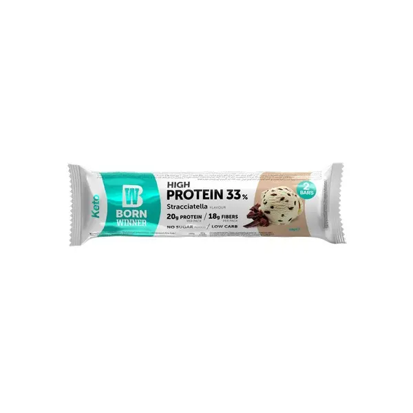 BORN WINNER Keto protein bar Straciatella 2x30g