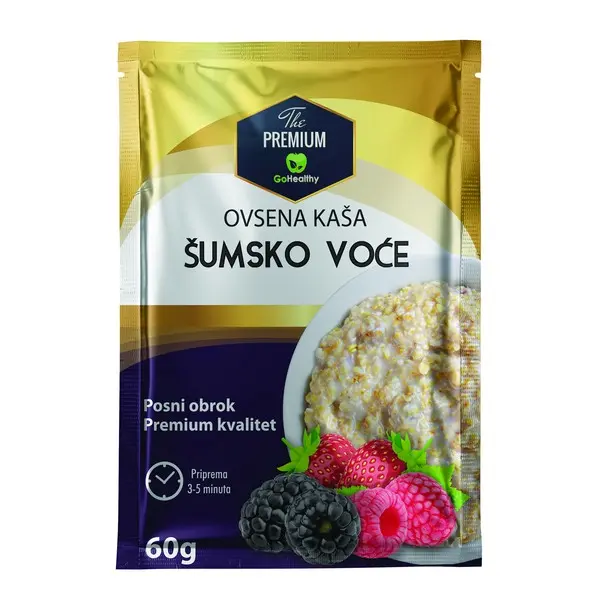 GO HEALTHY Premium ovsena kaša šumsko voće 60g